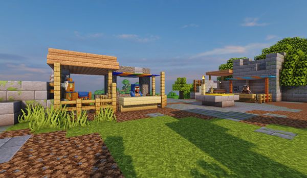 Minecraft Dungeons camp in Minecraft (Download)